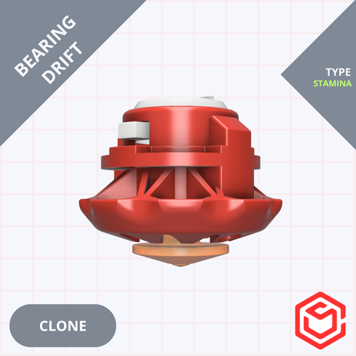 🧸 Beyblade Burst Driver Bearing Drift・ STL File for 3D printing・Cults