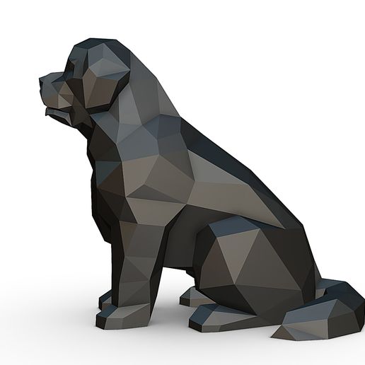 Archivo STL perro terranova 🗿 (OBJ)・Plan imprimible en 3D para ...
