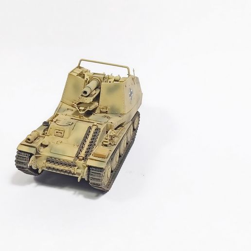 🇩🇪 sIG 33 auf Panzer 38(t) Ausf.K Grille + 3 Tankmen (Germany, WW2)・ 3D ...