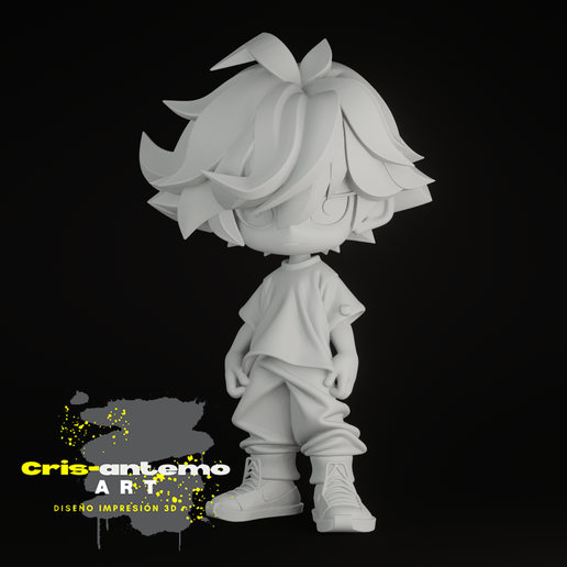 🥷 Chibi Assassin - Killua style 3D model for printing (fanart)・ STL ...