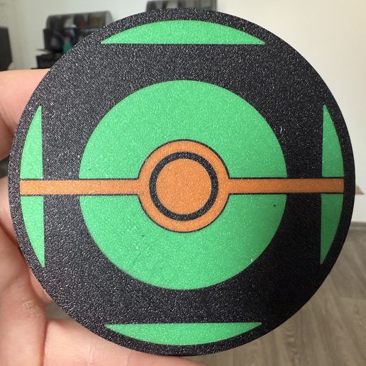 🐉 Dusk Ball Poke Ball Pokemon coaster・ STL File for 3D printing・Cults