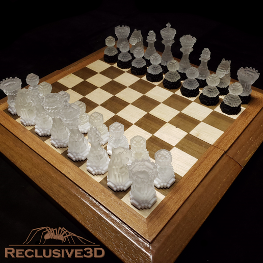 ♟️ Pixel Chess Set・ 3D File for 3D printing・Cults