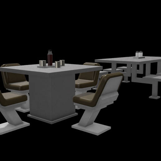 ⭐ Star Wars Imperial Mess Hall Tables (Morak) for 3.75" and 6" figures ...