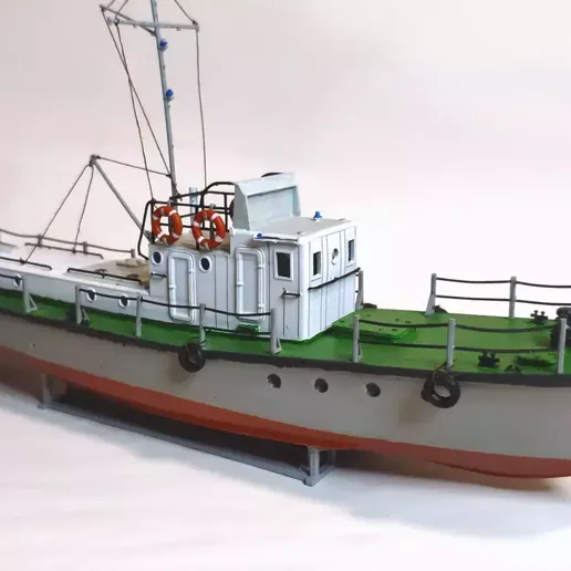 🚢 Riverboat project 376 "Yaroslavets", HO scale・Free STL File for 3D ...