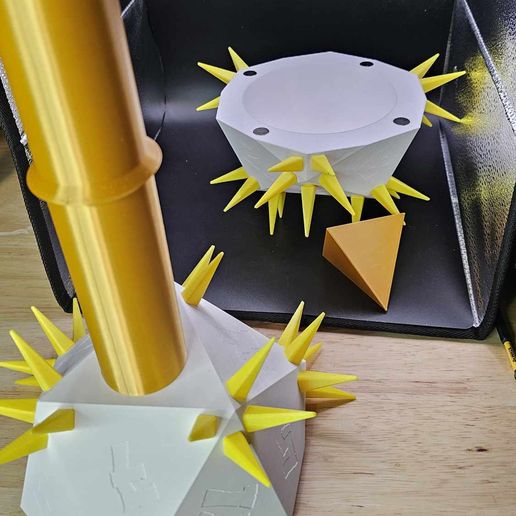 🎲 D20 Mace dice case・Free 3MF File for 3D printing・Cults