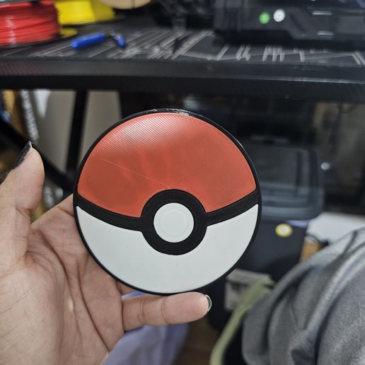 3D printer Pokeball Coaster - Fun & Functional | Pokemon Coaster Design ...