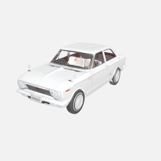 🚗 Toyota Corolla E10 1966 en 3D・Archivo OBJ para Impresión 3D・Cults