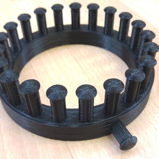 🧶 Knitting LOOM Knitting LOOM 21 PEG・Free STL File for ・Cults