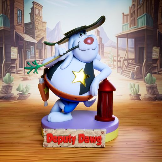 🚓 Deputy Dawg・Archivo 3D para Impresión 3D・Cults