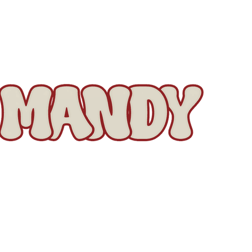 STL file bright name Mandy 🔆 ・Template to download and 3D print・Cults