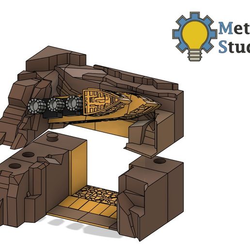 🌋 Transformer Volcano Base Diorama (not Ark)・ 3D File for 3D printing・Cults