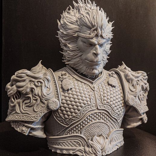 🐒 Monkey king bust・ 3D File for 3D printing・Cults