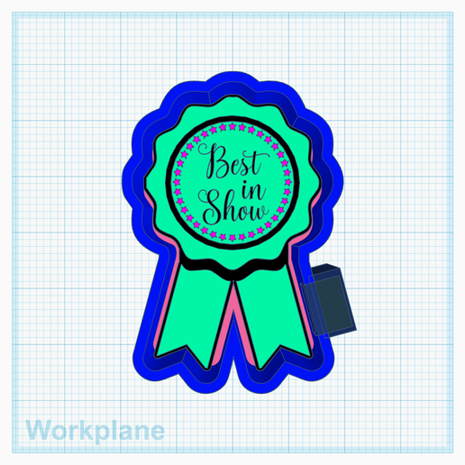 🎀 Best in show ribbon・ STL File for 3D printing・Cults