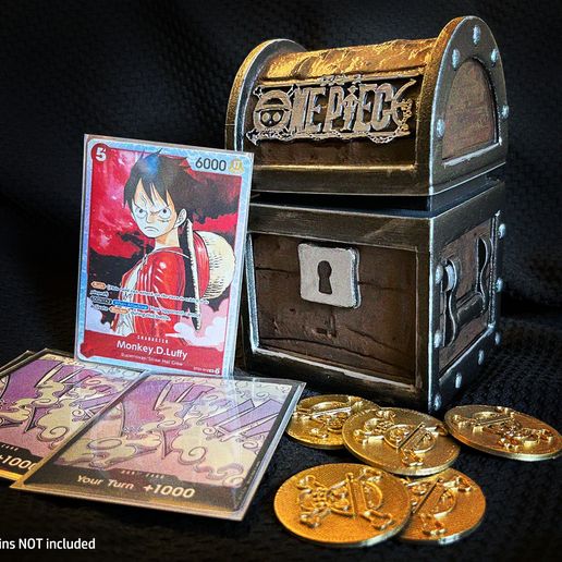 🏴‍☠️ One Piece TCG Pirate Chest Deck Box・ STL File for 3D printing・Cults