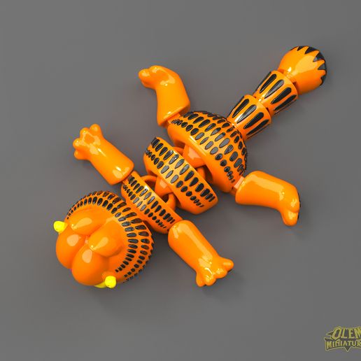 STL file Garfield Articulated 3d model 🐱 ・Model to download and 3D ...