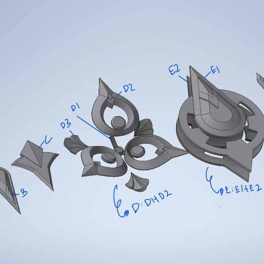 🎭 Genshin Impact - Sandrone Clothing Accessories・ STL File for 3D ...