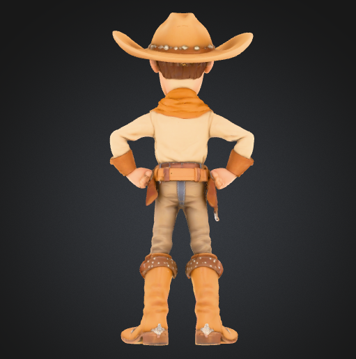 🤠 Cartoon Cowboy・Free STL File for 3D printing・Cults