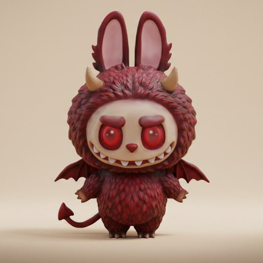 😈 Labubu Demon - Fan Art Miniature (Grimdark/Adorable Style)・ STL File ...