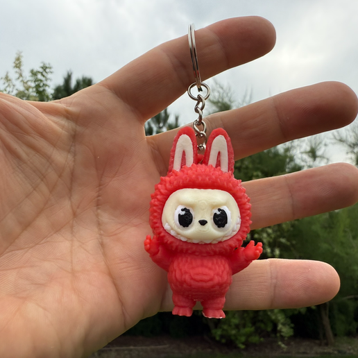 🗝️ Labubo Keychain・ OBJ File for 3D printing・Cults