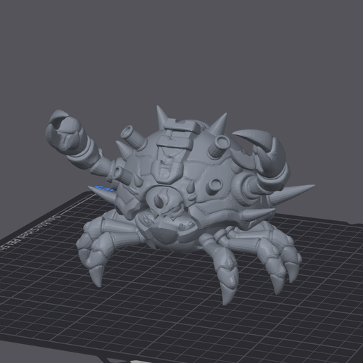 🦀 Warrior crab・ STL File for 3D printing・Cults