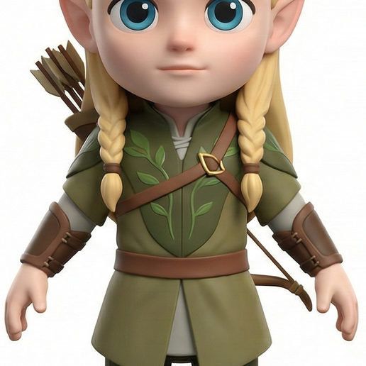 🧝 Chibi Legolas・ STL File for 3D printing・Cults