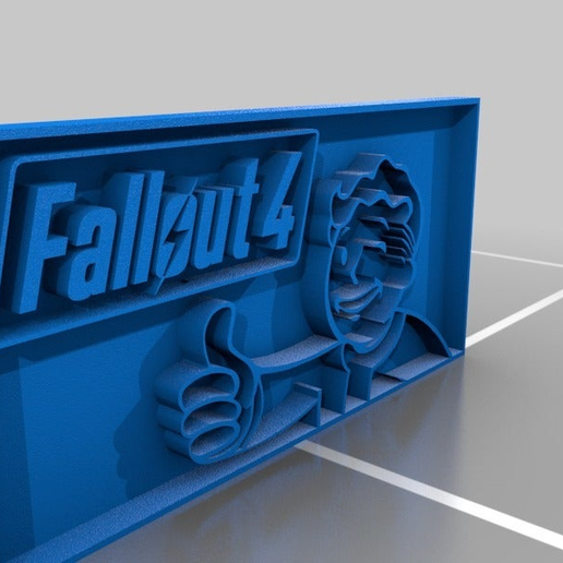 👾 Fallout 4 logo・Free STL File for ・Cults