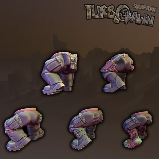♟ Skulptork commando legs・ STL File for 3D printing・Cults