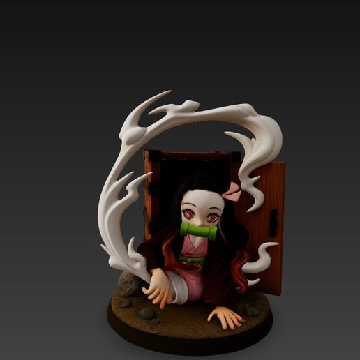 📦 Nezuko Diorama – Box Exit Scene | Demon Slayer・ STL File for 3D ...