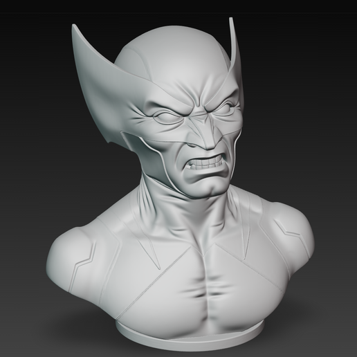 👤 Wolverine - Mutant with Adamantium Claws Bust・ STL File for 3D ...