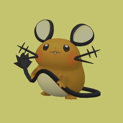 OBJ file Dedenne | Pokémon 🐁 ・Model to download and 3D print・Cults