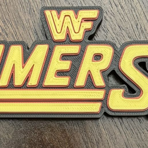 3D printable WWF SUMMERSLAM (Classic WWE) Logo Display by ...