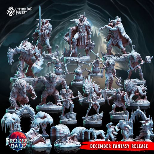 🧌 Frozen Dale ~ December '24 Fantasy Bundle・ 3D File for 3D printing・Cults