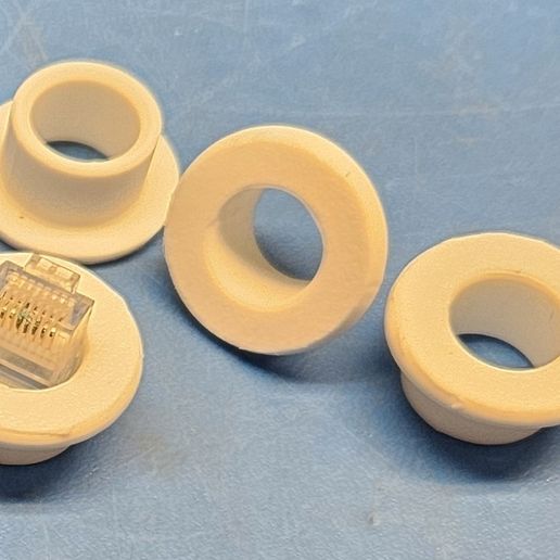 🔌 Ethernet/Cable Pass Thru Bushing for Drywall・ STL File for 3D ...