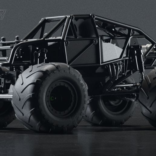 👹 Monster Truck Kit - 1/18 TRX4M Scale Chassis・ STL File for 3D ...