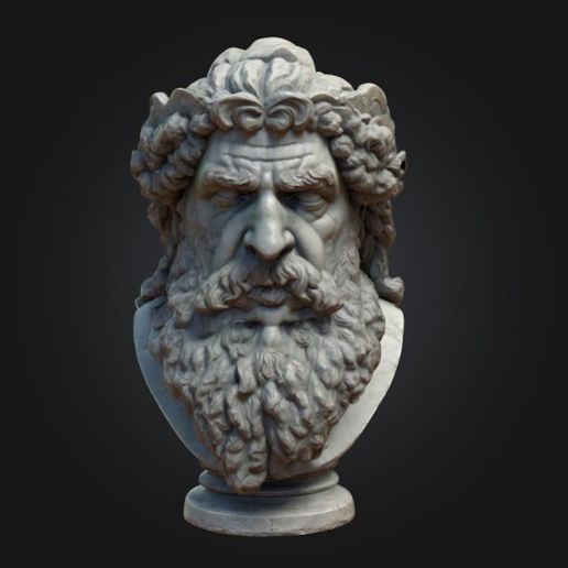 STL file Zeus Bust 👤 ・3D printing idea to download・Cults