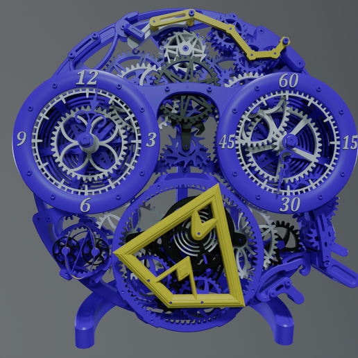 ⏰ Single shaft Tourbillon 3D PRINT・ STL File for 3D printing・Cults