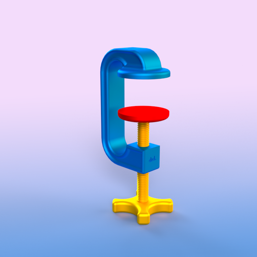 💪 Strong G-Clamp 100% 3D printed・ STL File for ・Cults
