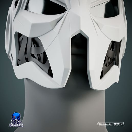 🍎 iMask by Apple — Sci-fi Cyberpunk Cosplay Mask Designed by AI・ STL ...