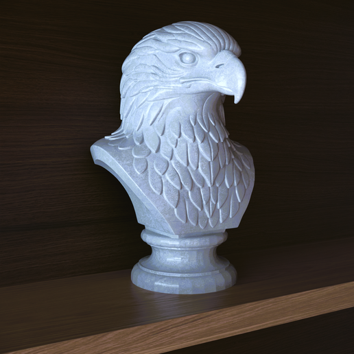 🦅 Eagle Bust・ STL File for 3D printing・Cults