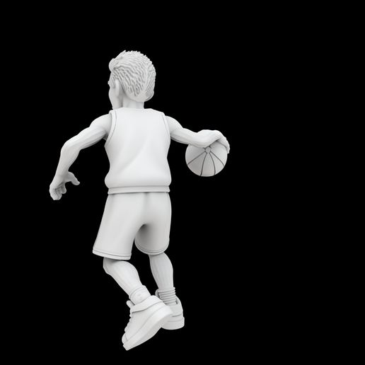 🏀 Basketball Player Cartoon Character 3D Printable M・ STL File for 3D ...