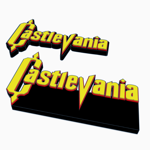 STL file 2x CASTLEVANIA Logo Display by MANIACMANCAVE3D 🎮 ・3D printing ...