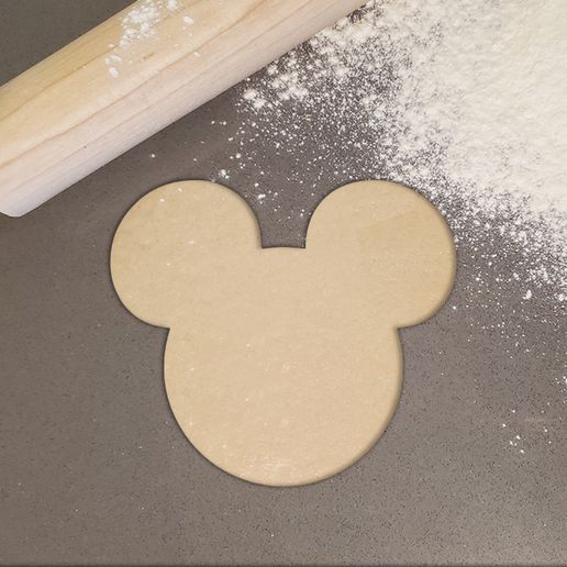 🐁 Mickey Mouse Silhouette Cookie Cutters Multiple Sizes・ STL File for ...
