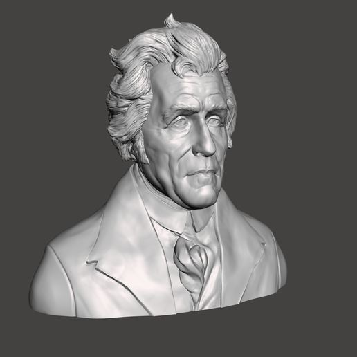 📁 3D Model of Andrew Jackson - High-Quality STL File for 3D Printing ...