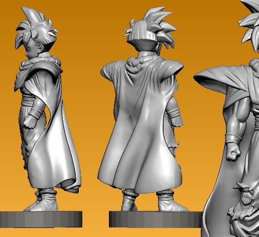 STL file Gohan-supersaiyan Dragon ball Z model - statue - 3D print 🐉 ...