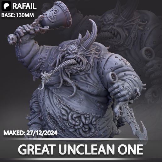 🦸 Great Unclean One・ 3D File for 3D printing・Cults