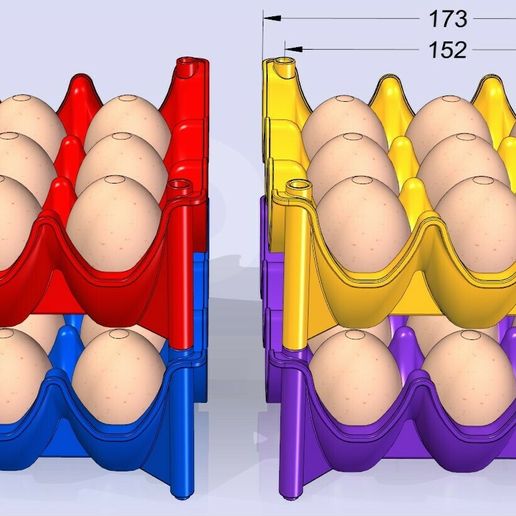🥚 Eggs Tower・ STL File for ・Cults