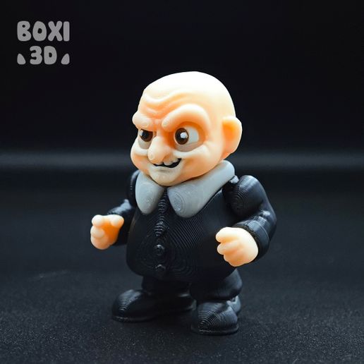 🧛 UNCLE FESTER - FLEXI - ARTICULATED - CUTE-PRINT IN PLACE・ 3D File for ...