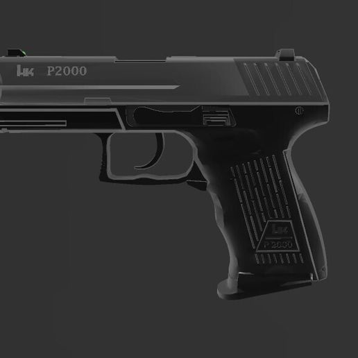 🔫 H&K P2000 Solid Model・ STL File for ・Cults