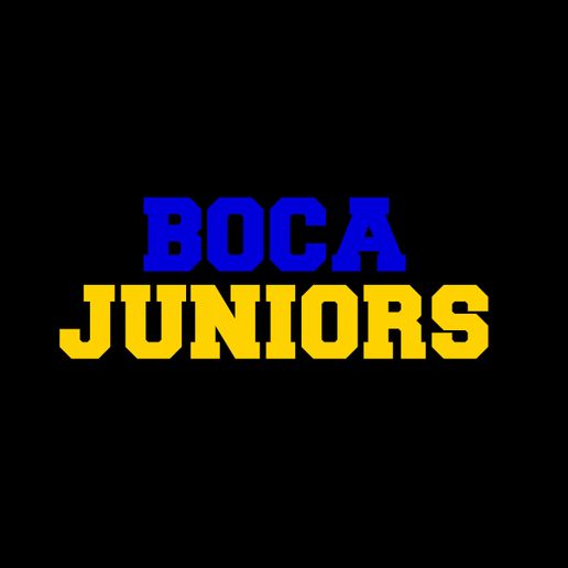 🎒 Abecedario Boca Juniors - Letras・Archivo 3D para Impresión 3D・Cults