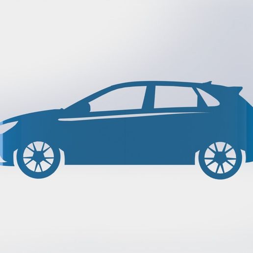 🚗 Hyundai I30 N + logo・ STL File for ・Cults